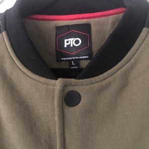 PTO | Jackets & Coats | Pto Clash Bomber Jacket Oliveblack L | Poshmark
